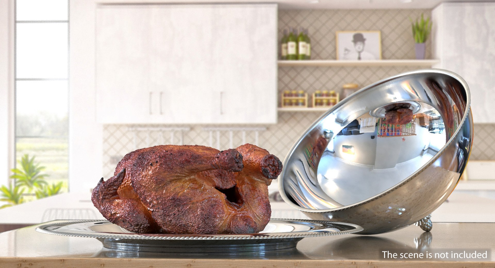 Cloche Cook Roasted Turkey 3D - TurboSquid 1329085