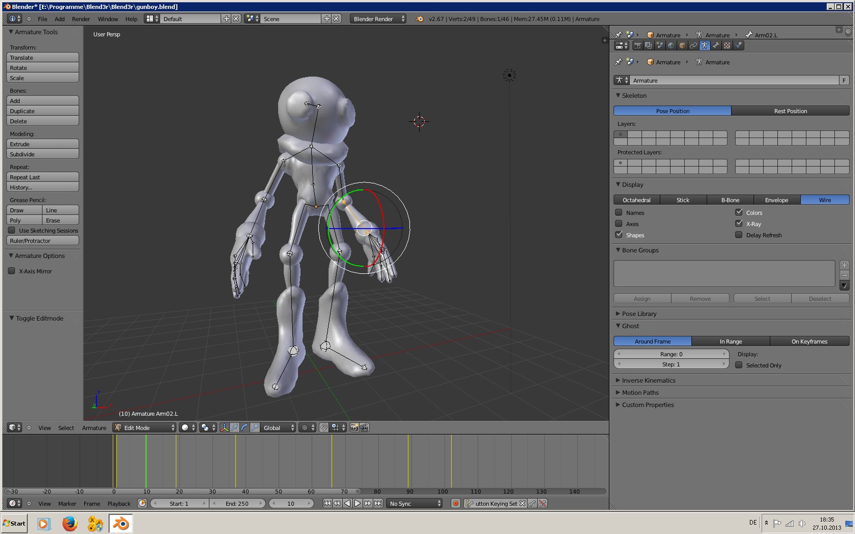 Blend Animation Character
