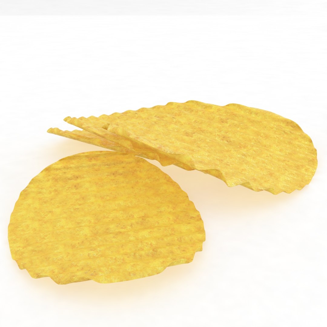 3D pringles chips crisp food model - TurboSquid 1604737