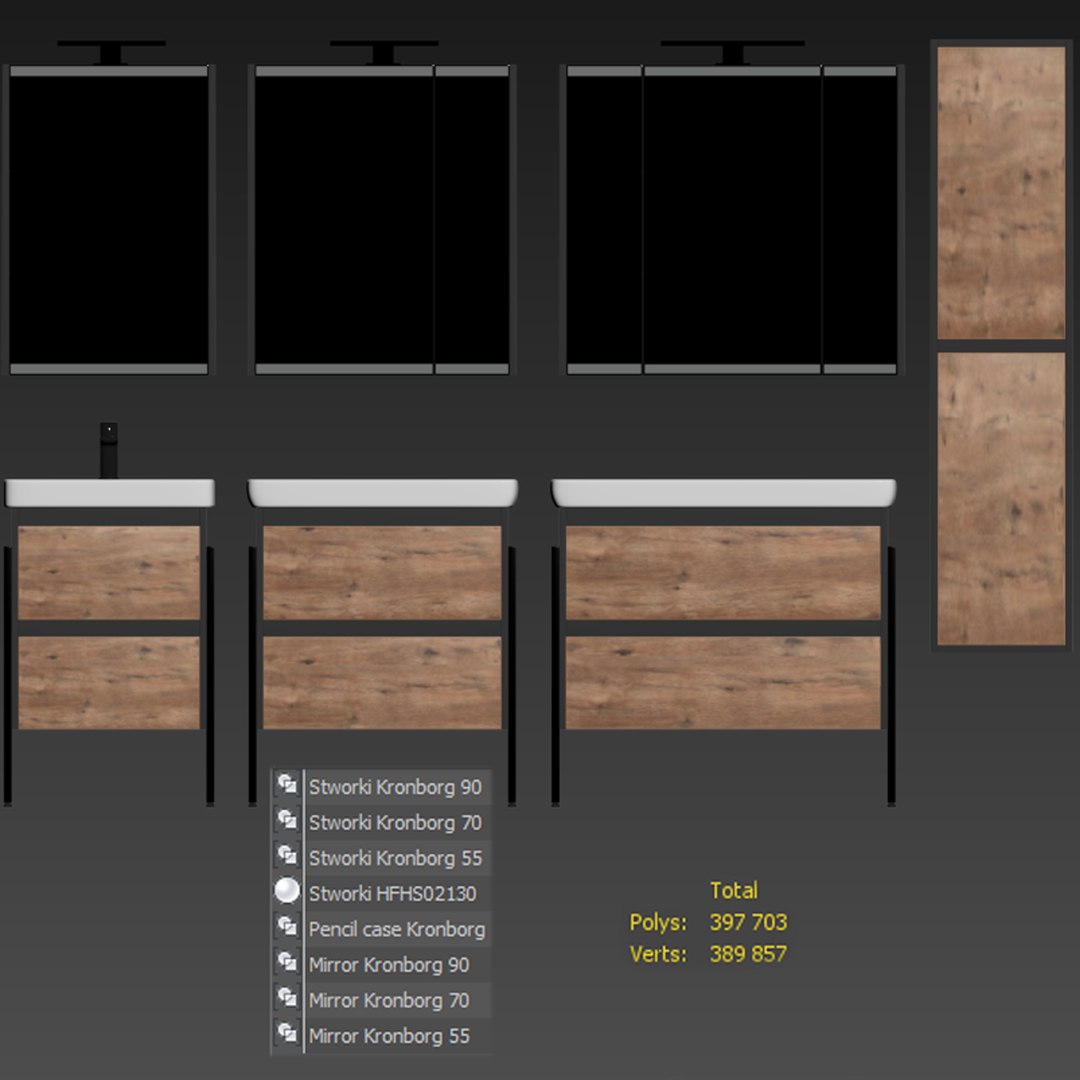 3D Model STWORKI Kronborg 55-70-90 And Pencil Case - TurboSquid 2189586