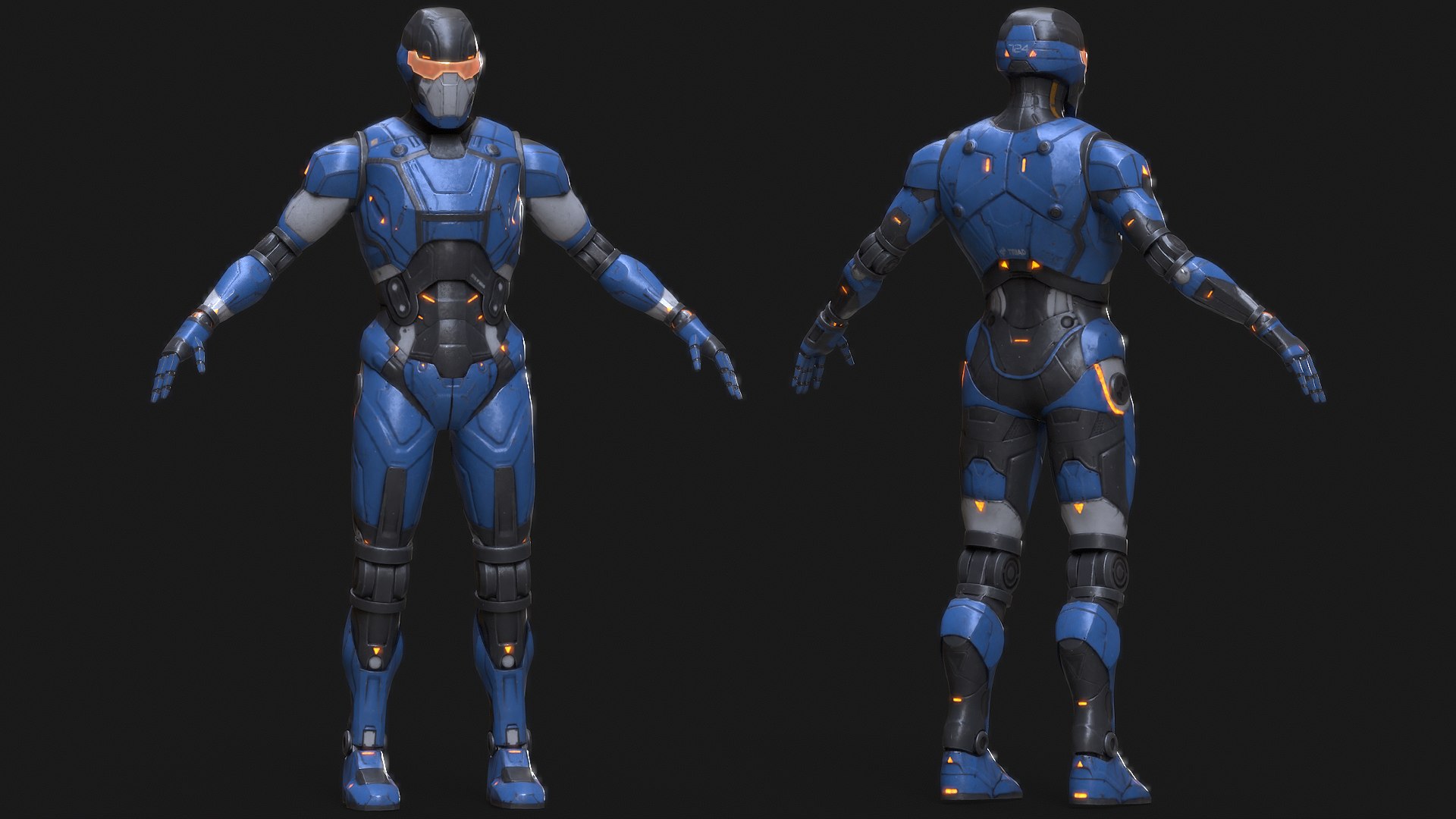 Robot UE4 game ready 3D model - TurboSquid 2148028