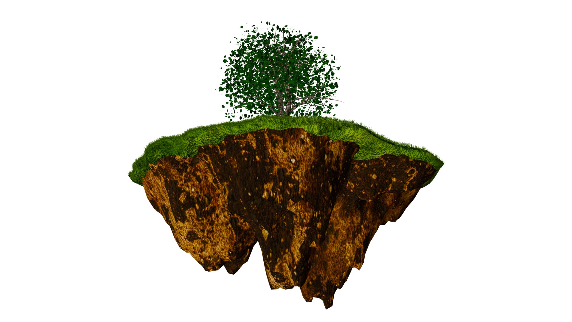 3D Floating Lake Tree Island Model - TurboSquid 2191107