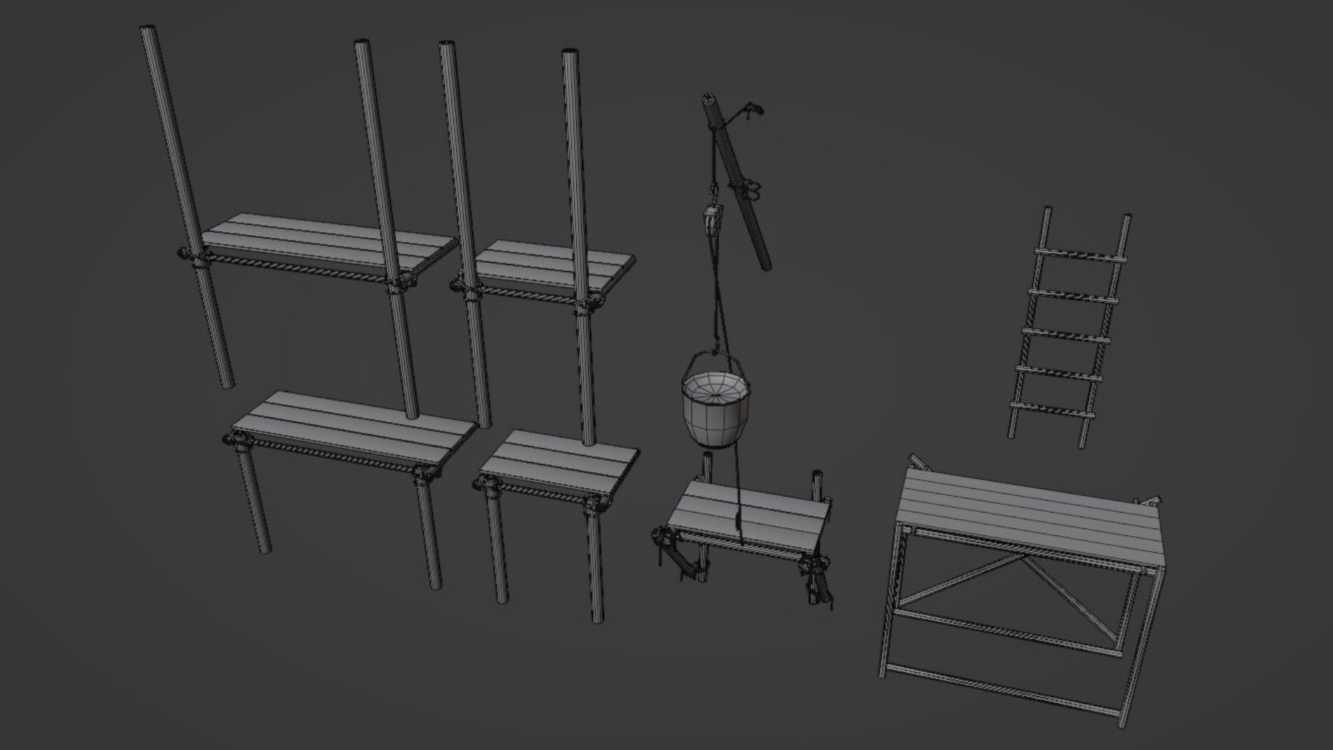 Roman Scaffold Model - TurboSquid 2247711