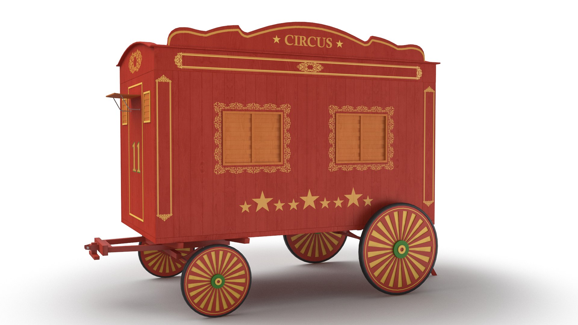 3D Traveling Circus Trailer - TurboSquid 1443227