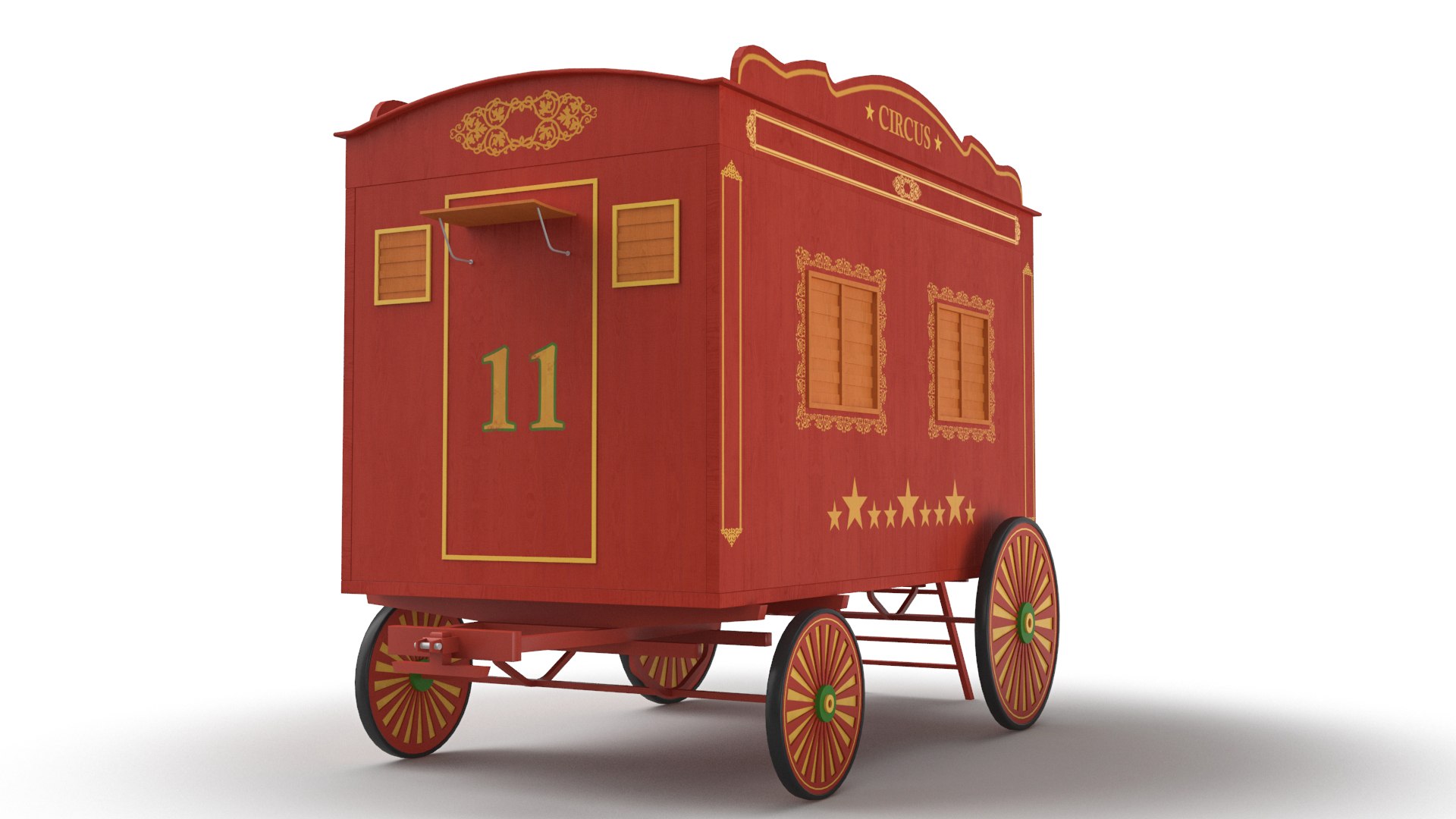 3D Traveling Circus Trailer - TurboSquid 1443227