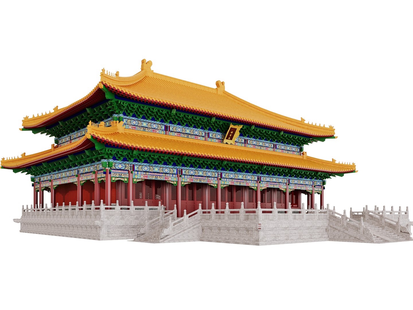 Imperial Palace Hall 3D Model - TurboSquid 2487560