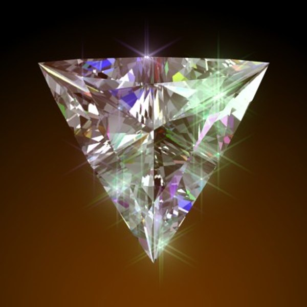 3d cut diamond model