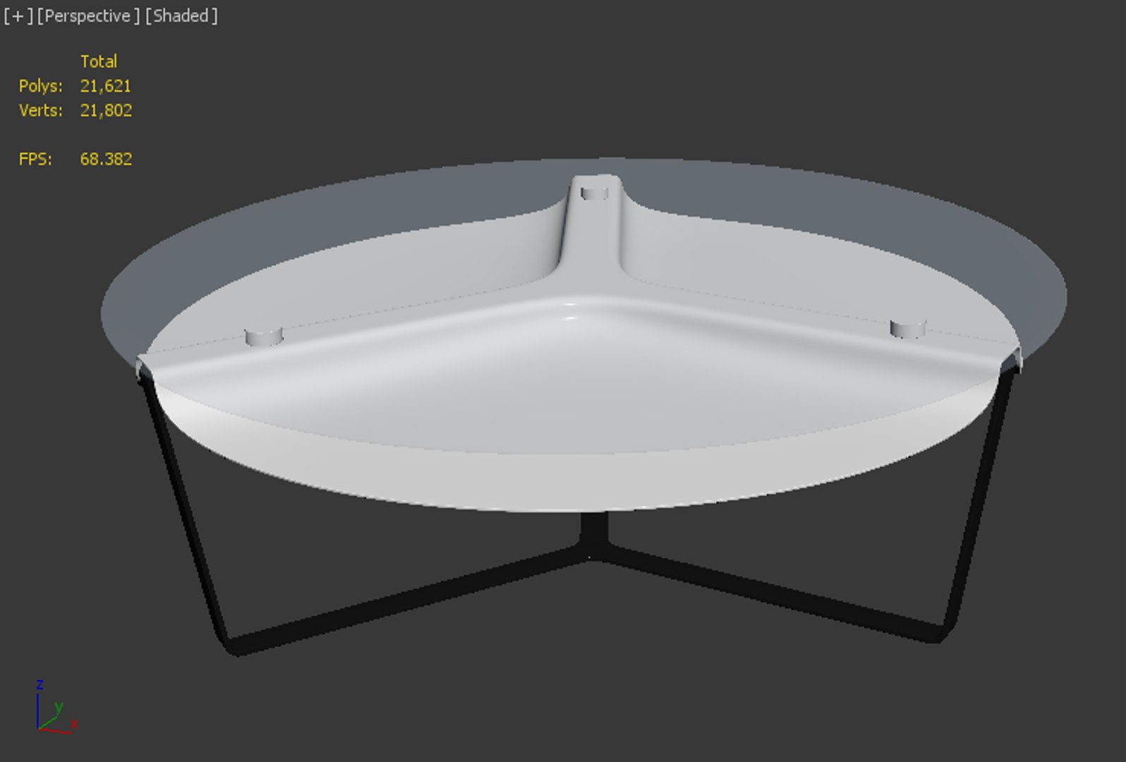 3d Model Of Isomi Void Cofee Table