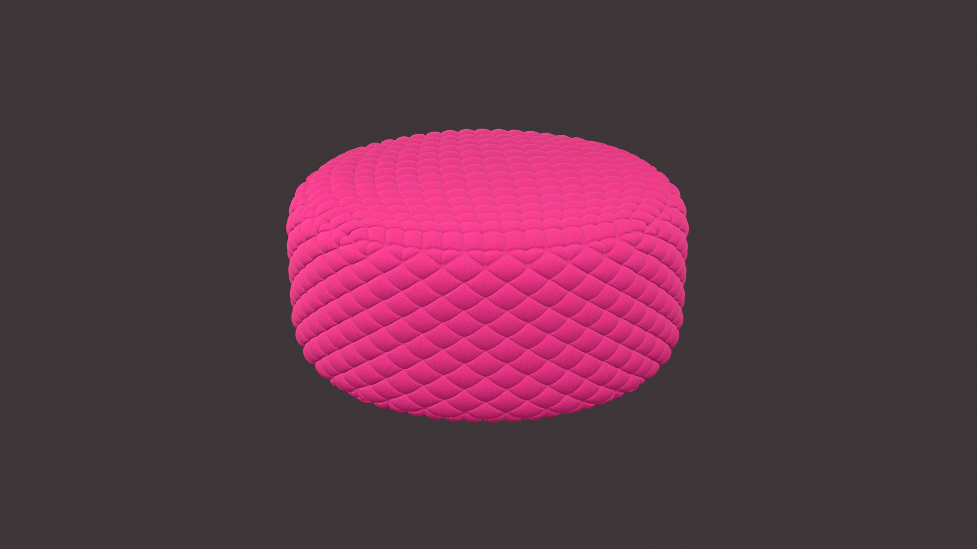 3D Round tufted ottoman pourple fabric model - TurboSquid 1847311