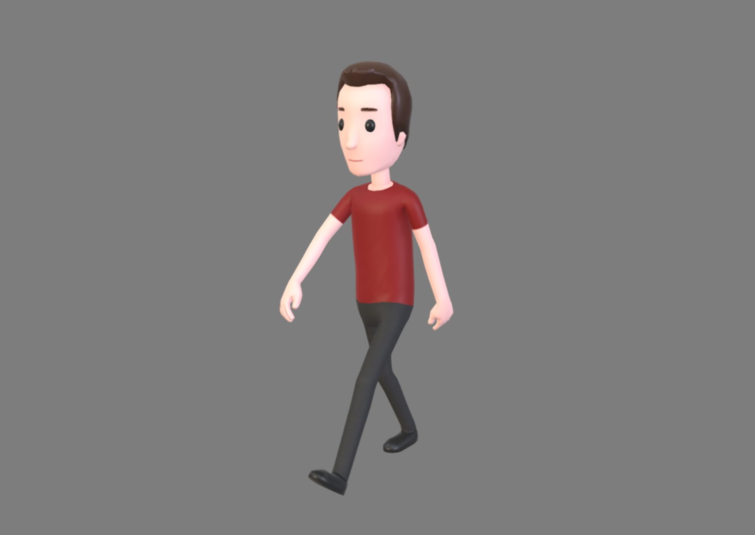 Man Cartoon Character Animations Model - TurboSquid 1379334