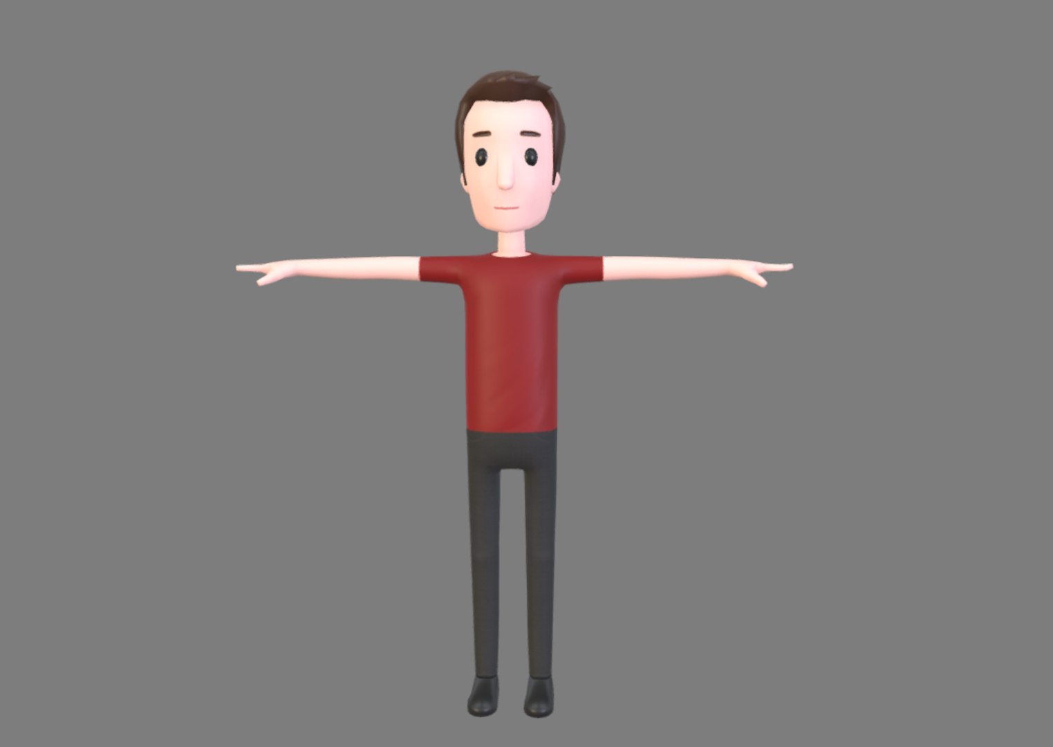 Man Cartoon Character Animations Model - TurboSquid 1379334