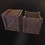 cartoon crates 3d model