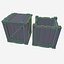 cartoon crates 3d model