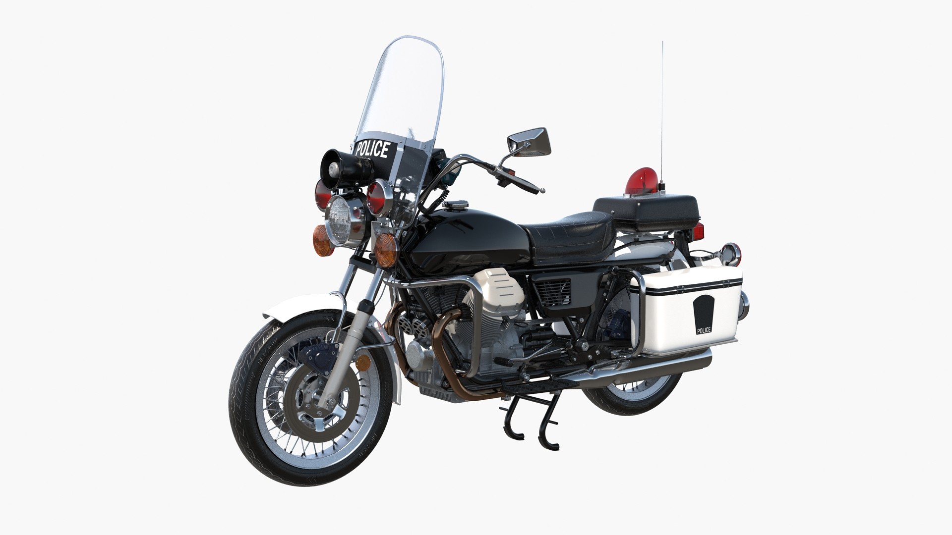Classic Police Bike Rigged 3D Model - TurboSquid 1524500