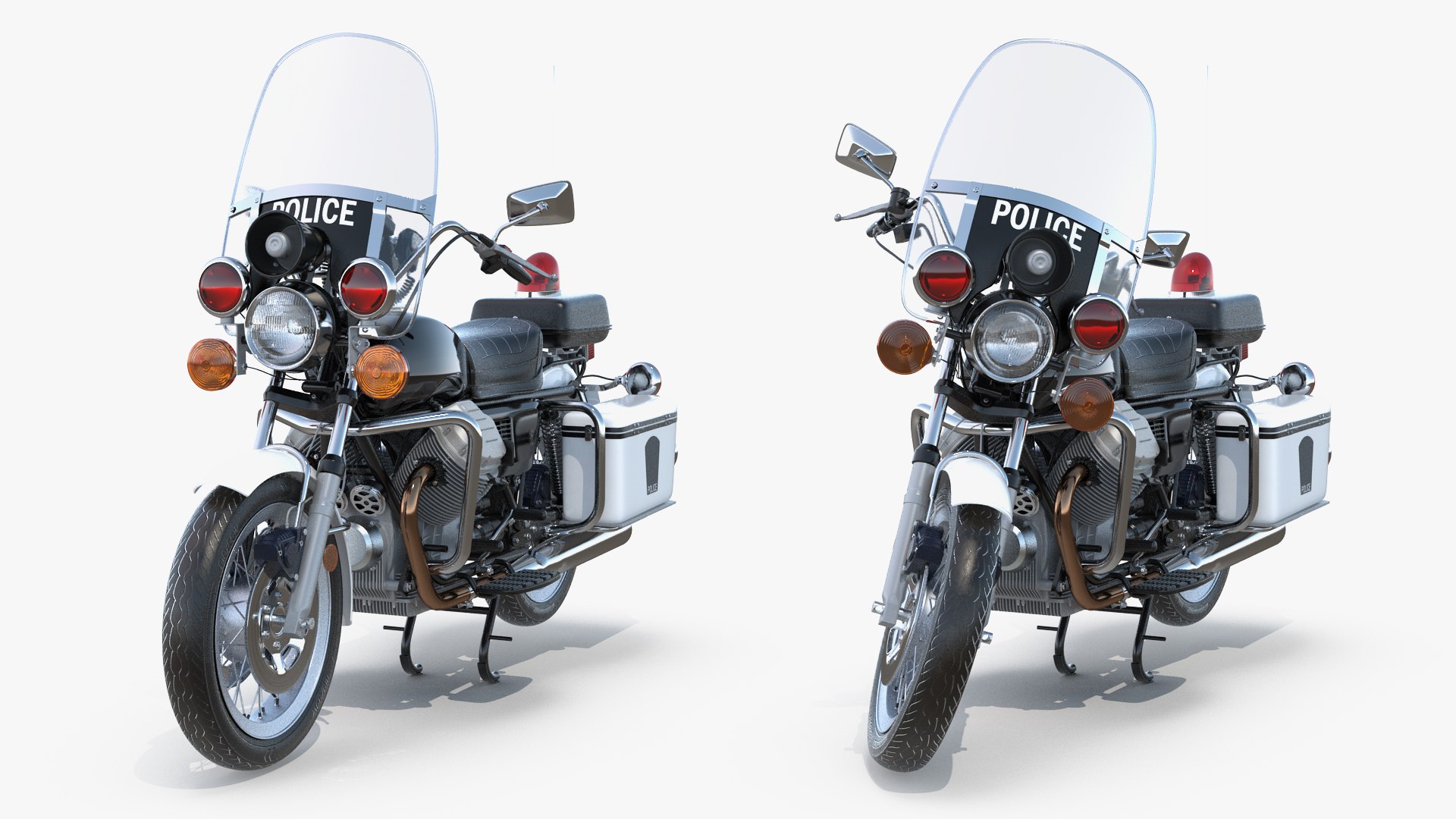 Classic Police Bike Rigged 3D Model - TurboSquid 1524500