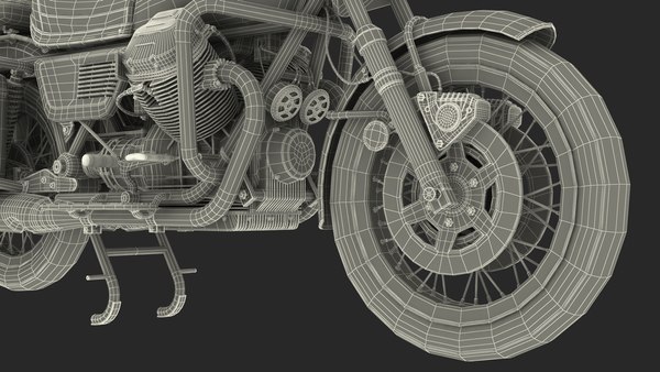 Classic police bike rigged 3D model - TurboSquid 1524500