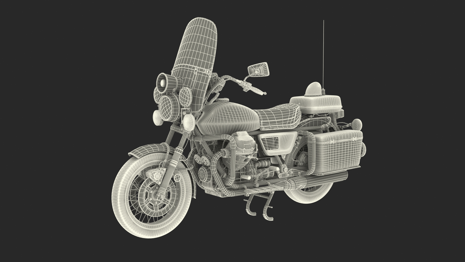 Classic Police Bike Rigged 3D Model - TurboSquid 1524500