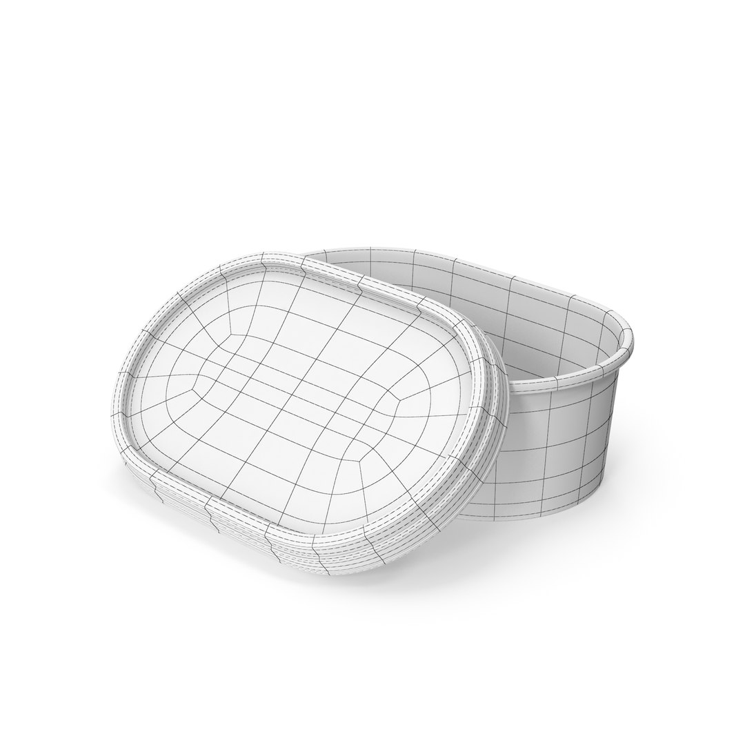 Plastic Food Container 3D Model - TurboSquid 1998469