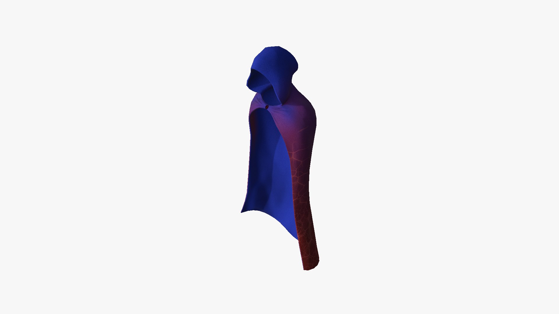 Medieval Cloak A17 Red Blue - Fantasy Character Design 3D Model ...