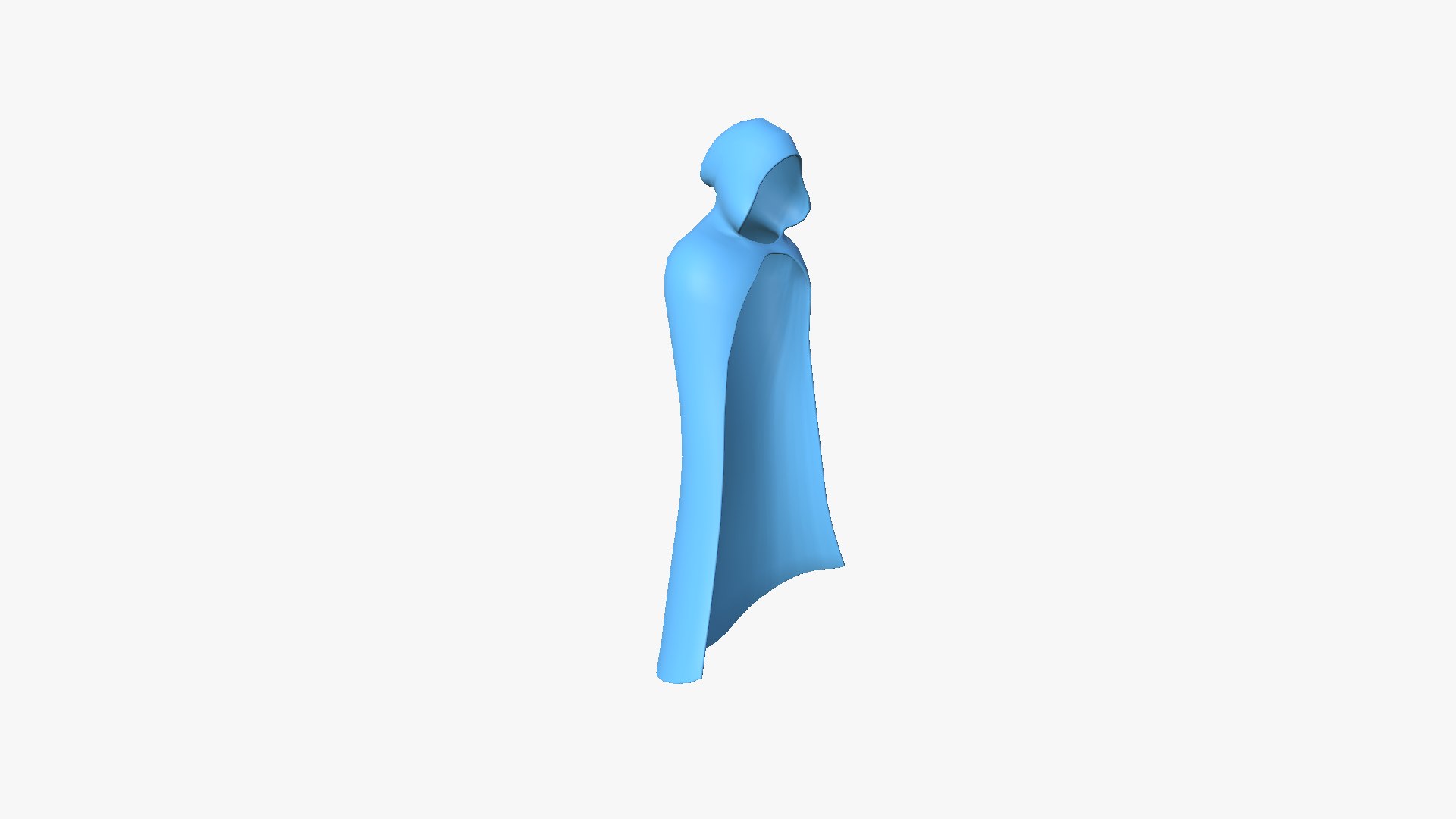 Medieval Cloak A17 Red Blue - Fantasy Character Design 3D Model ...