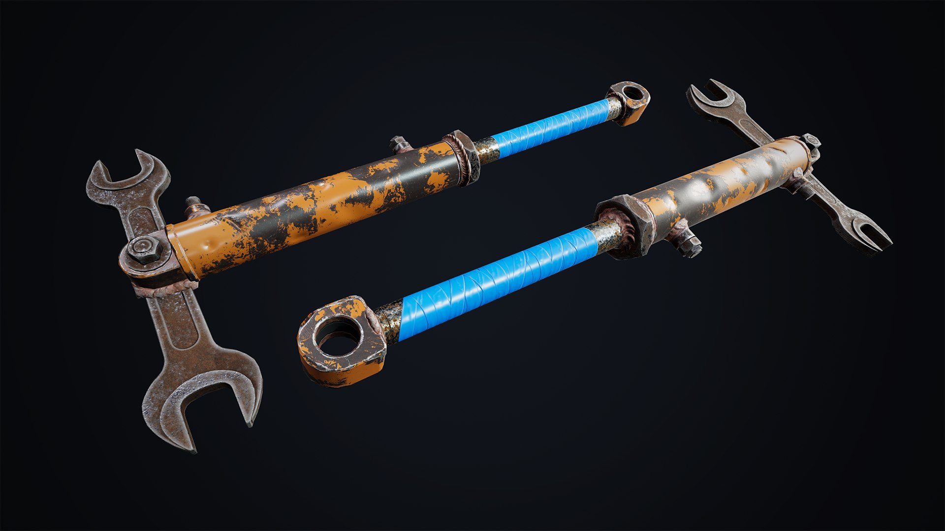 Post Apocalyptic Weapon Pack model - TurboSquid 1750799