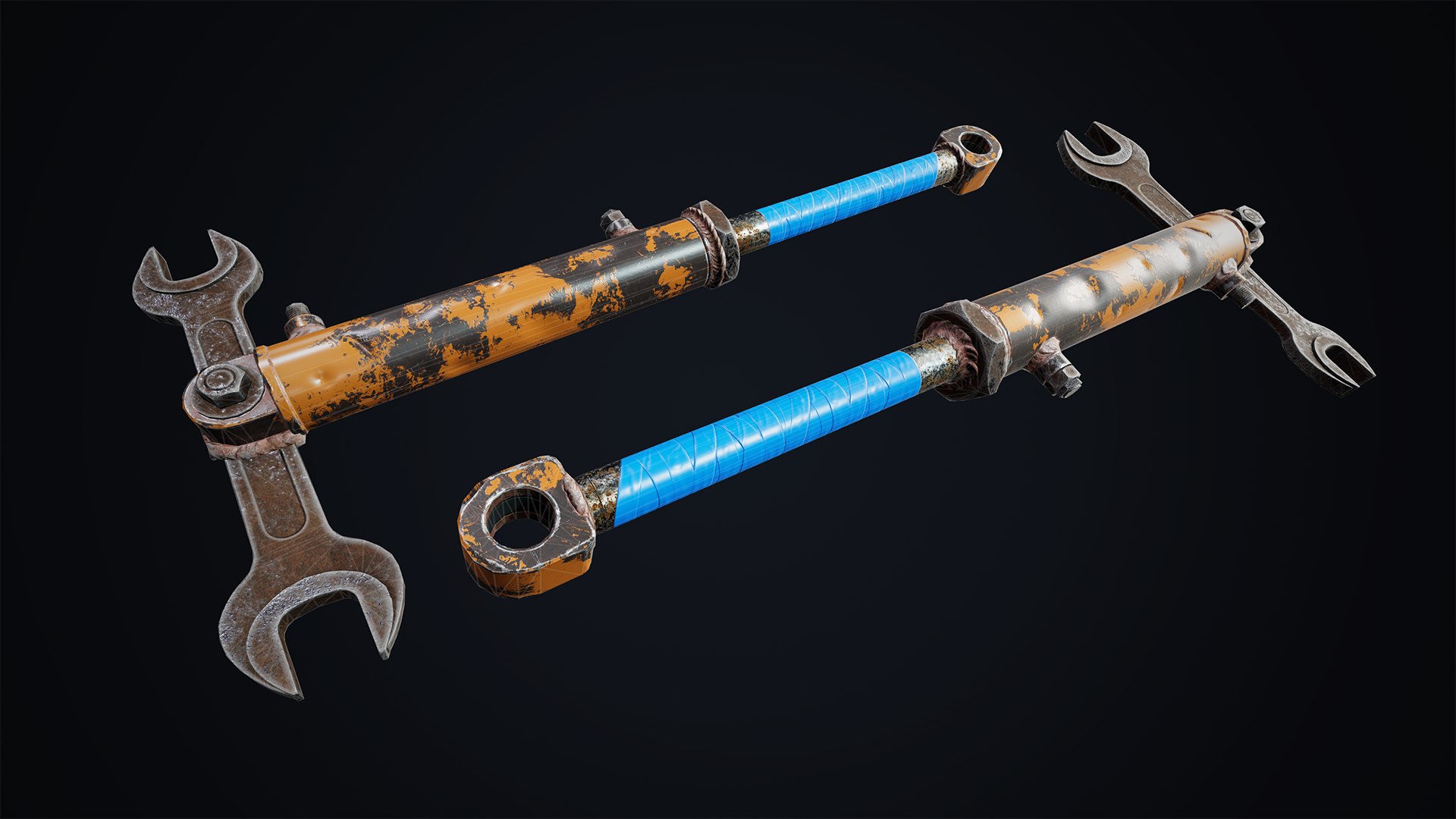 Post Apocalyptic Weapon Pack model - TurboSquid 1750799