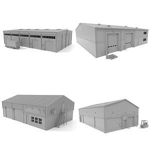 Small Warehouse model - TurboSquid 1749267