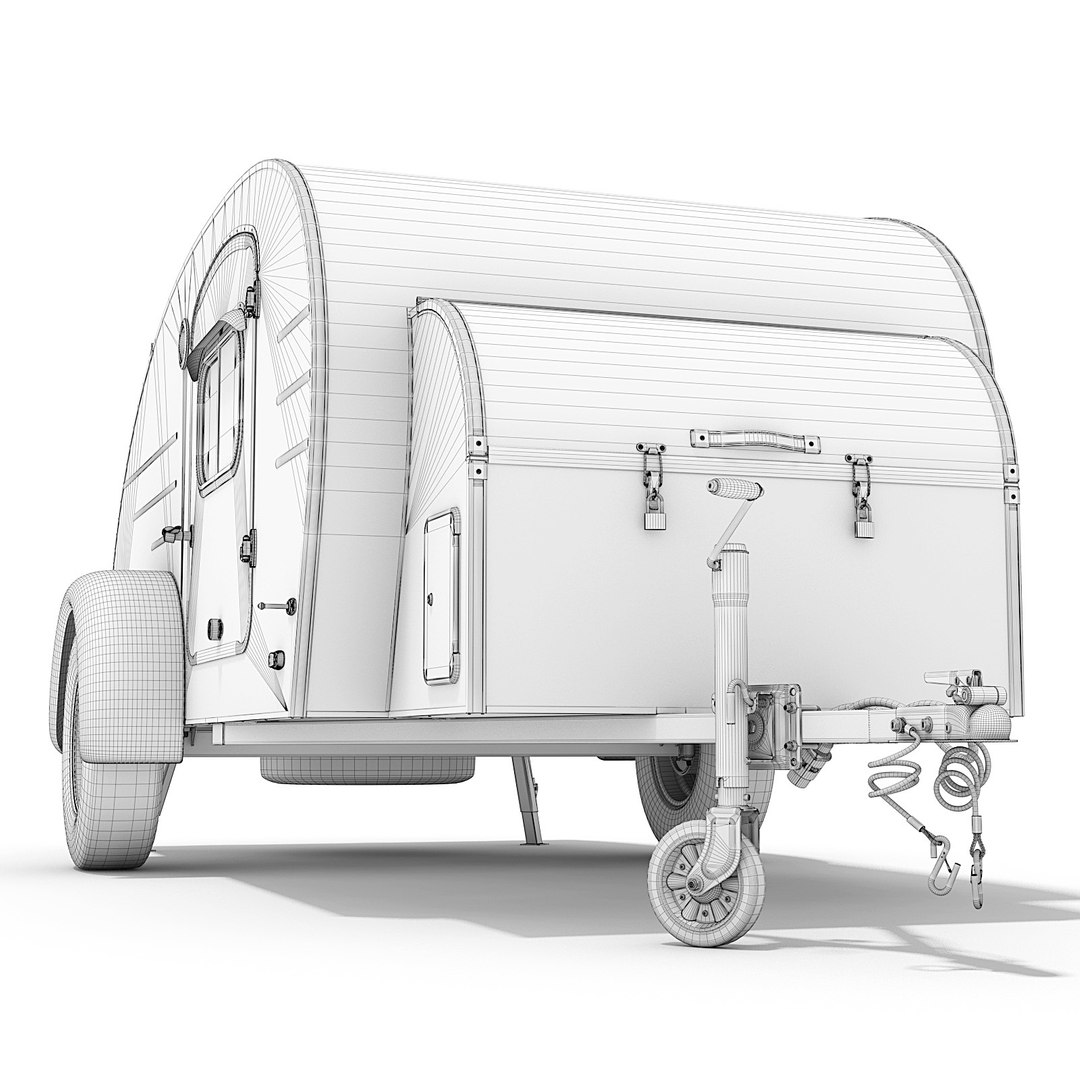 3d Model Teardrop Trailer