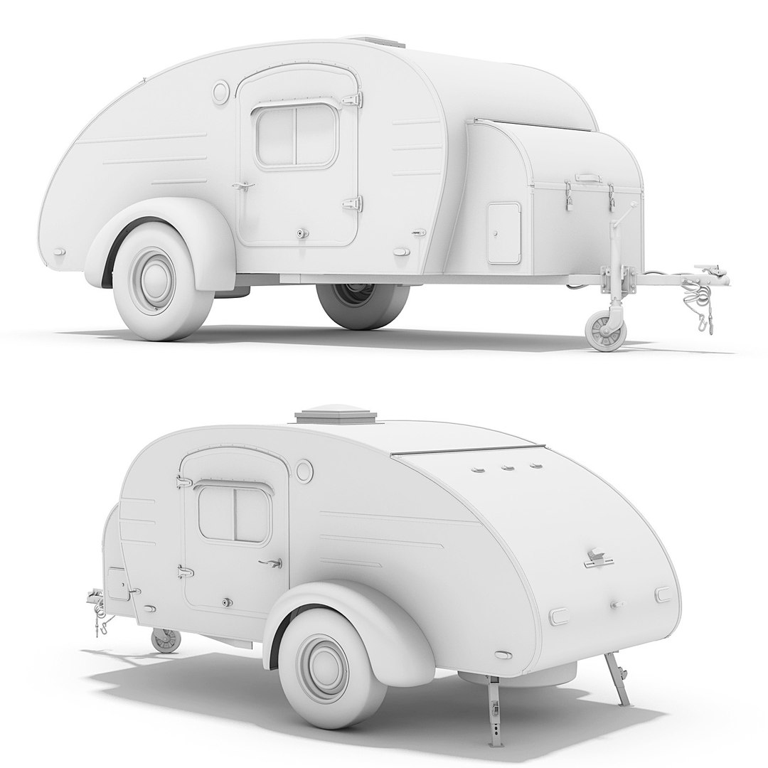 3d Model Teardrop Trailer