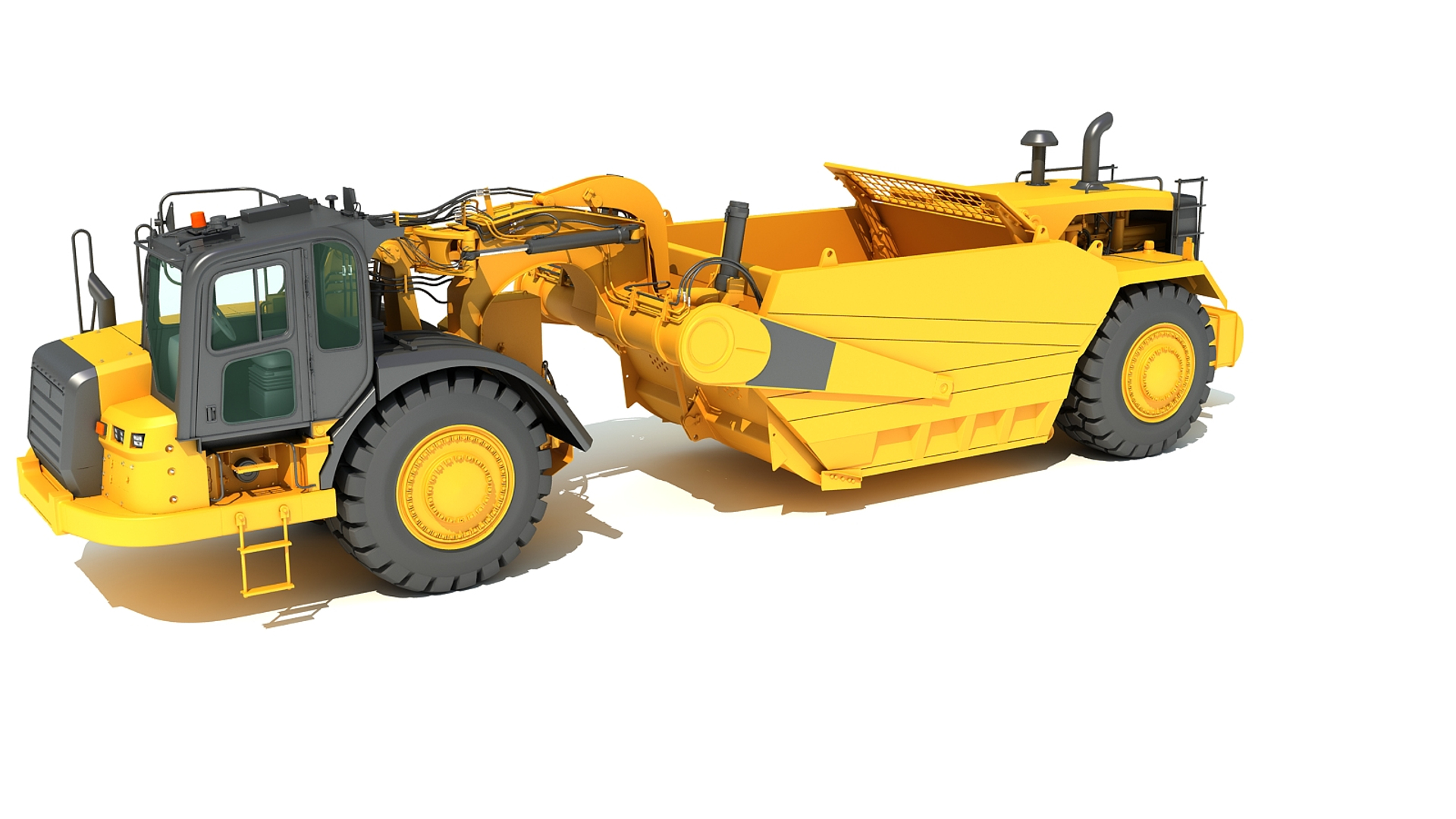 3D Tractor Scraper Model - TurboSquid 1503610