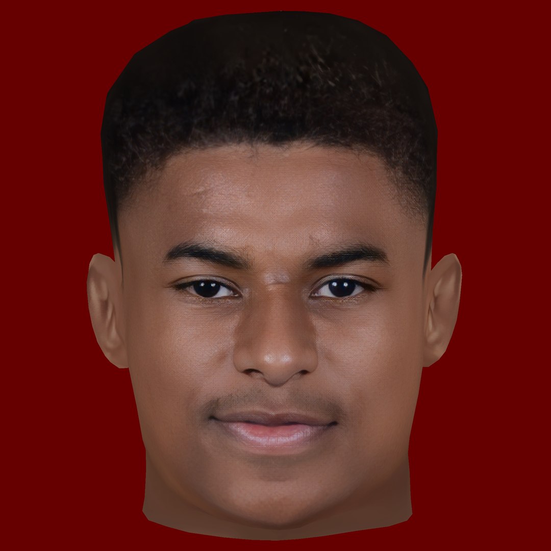 Marcus Rasford Head - Low Poly Head For Game 3D Model - TurboSquid 2202326