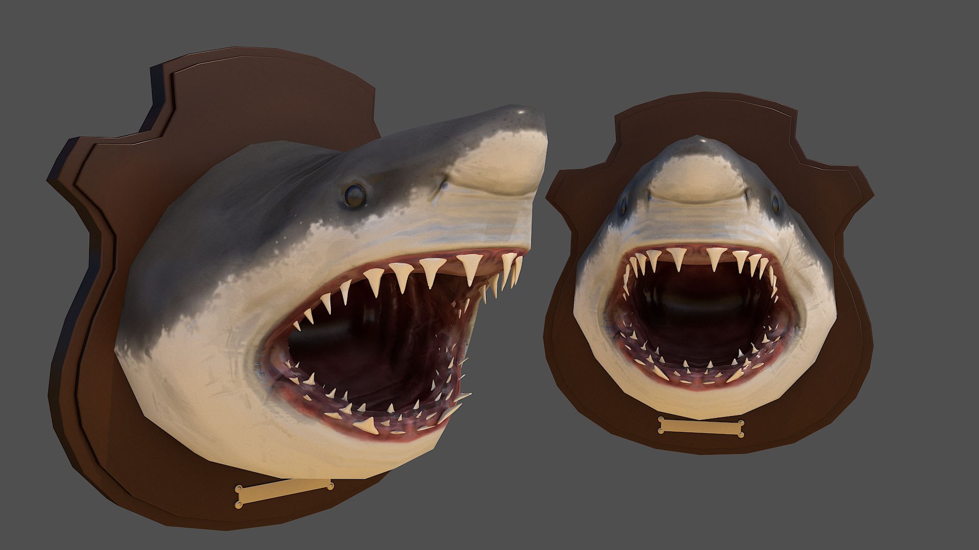 Shark Head Trophy 3D Model - TurboSquid 2054776