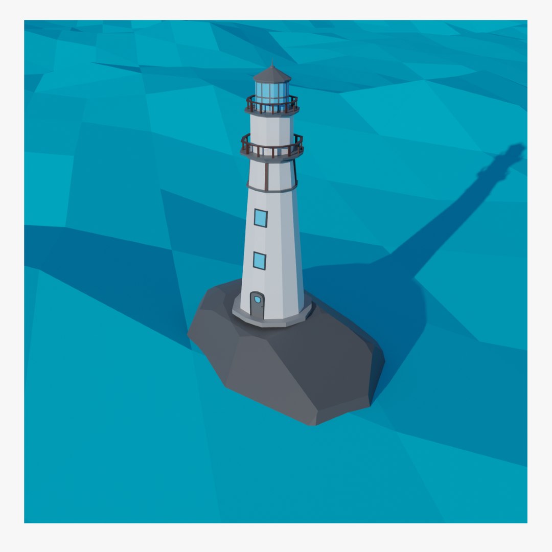 Low Poly Lighthouse 3D - TurboSquid 2020667