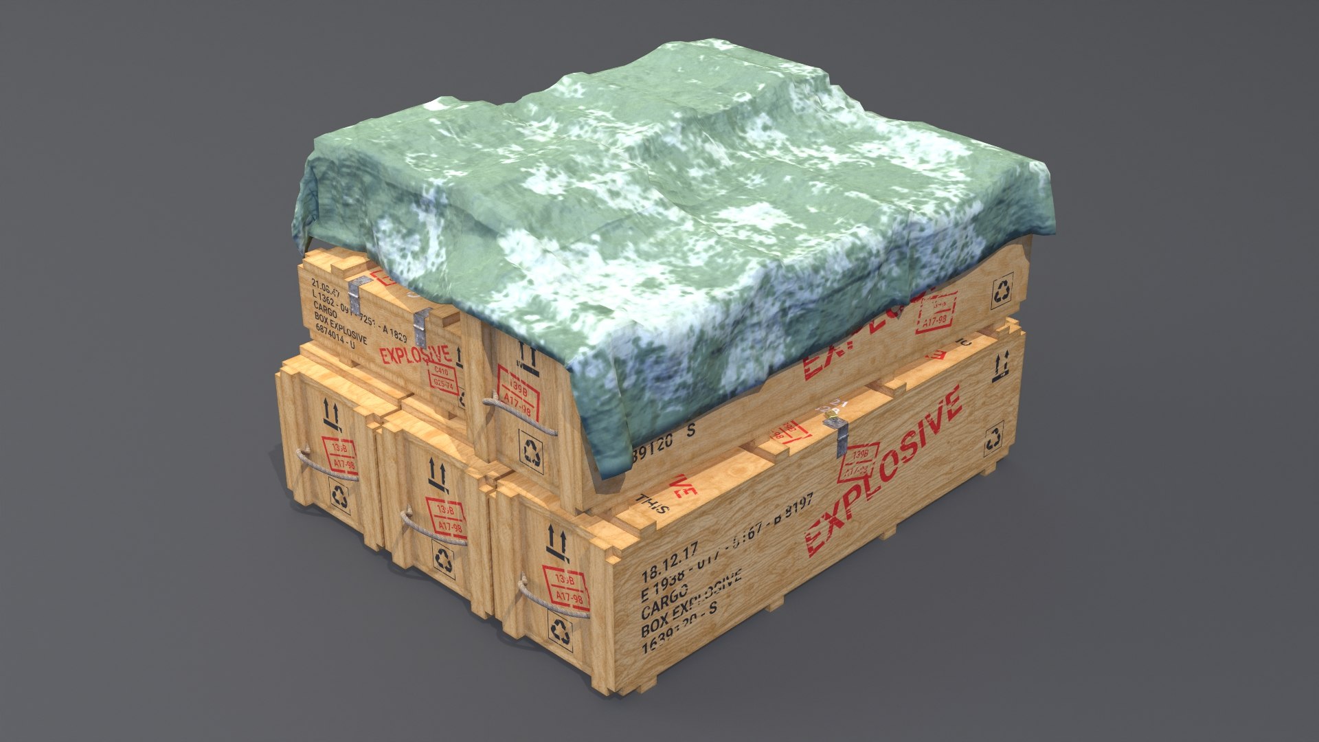 PBR Wooden Crate Pack 3D Model - TurboSquid 2134452