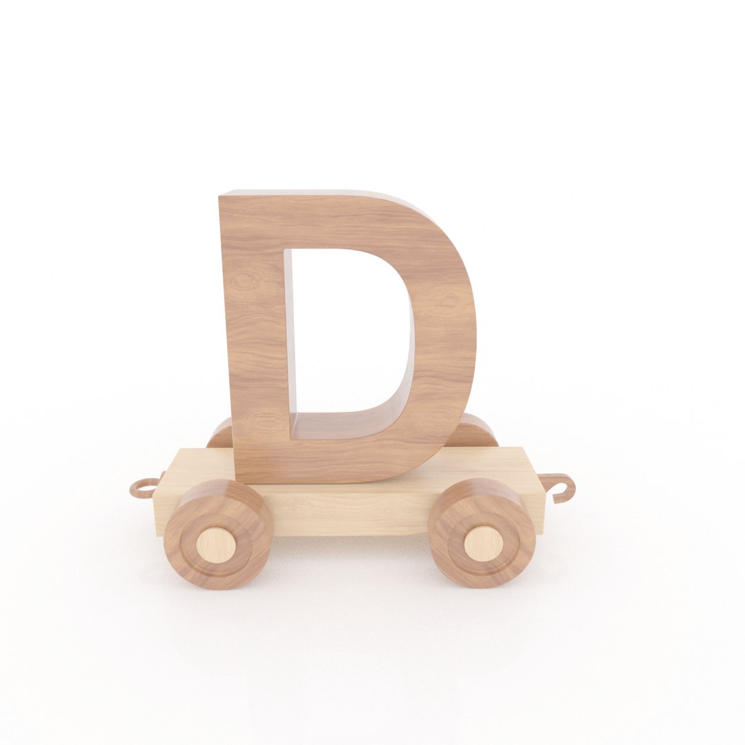 Letter D Car 3D Model - TurboSquid 1559558