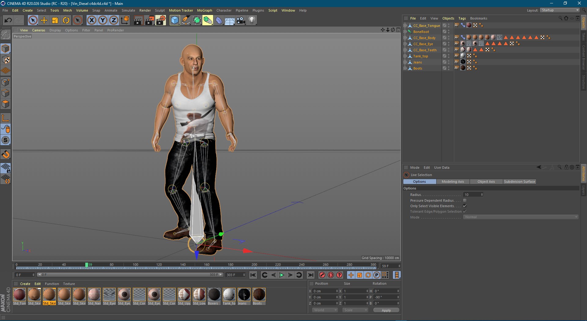 Character Design Vin Diesel 3D Model - TurboSquid 1547203