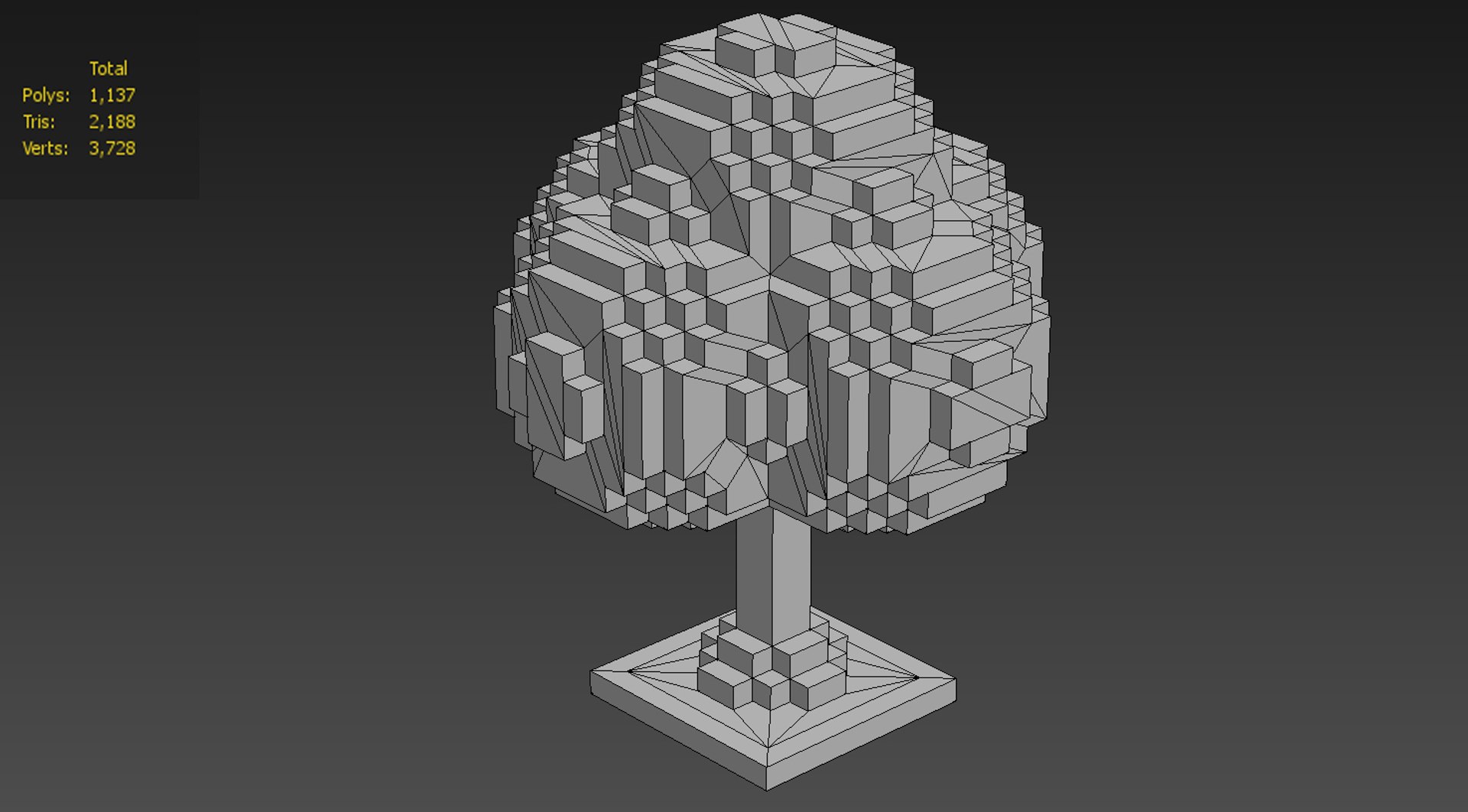 Voxel Tree 3D Model - TurboSquid 1353197