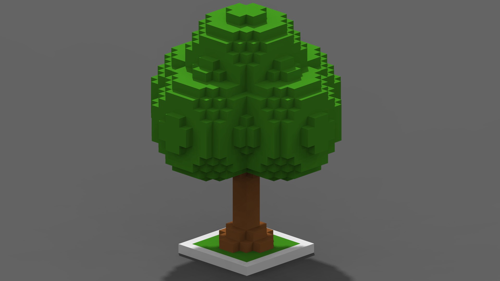 Voxel Tree 3D Model - TurboSquid 1353197