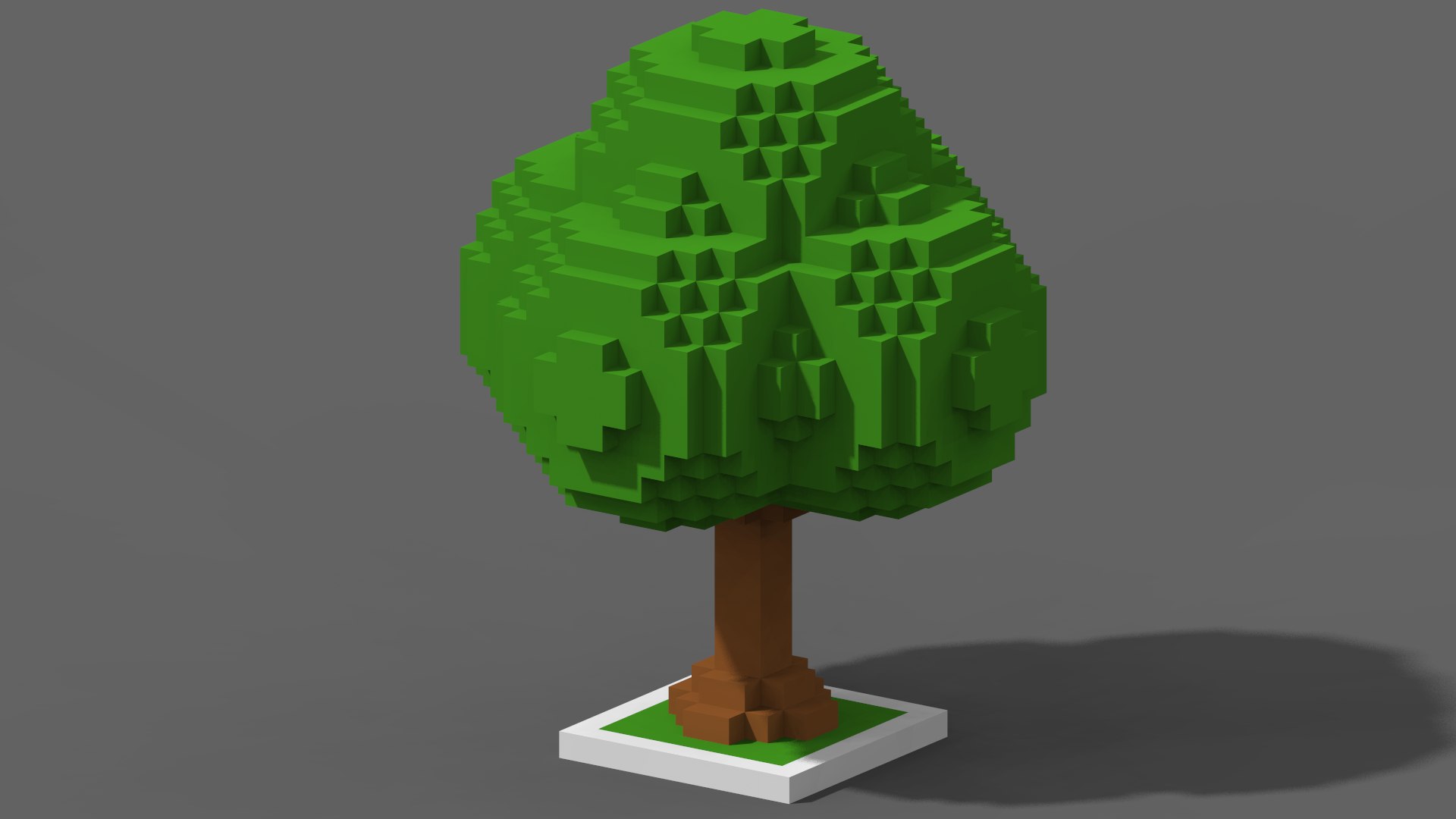 Voxel Tree 3D Model - TurboSquid 1353197