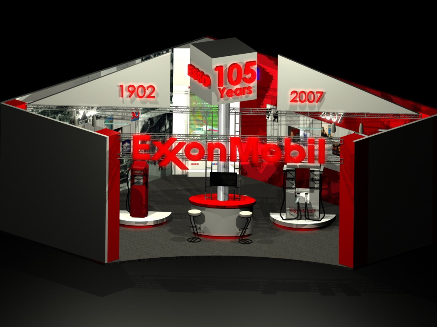 Maya Exxonmobil Exibition Stand