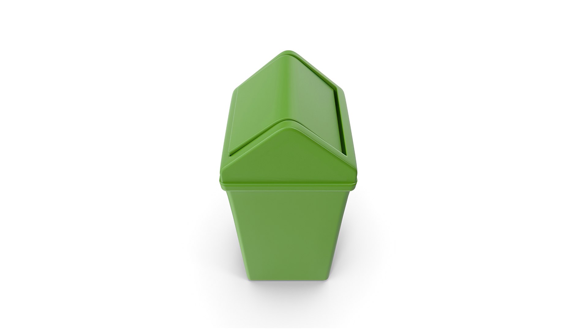 Green Recycle Bin Model - TurboSquid 2164543