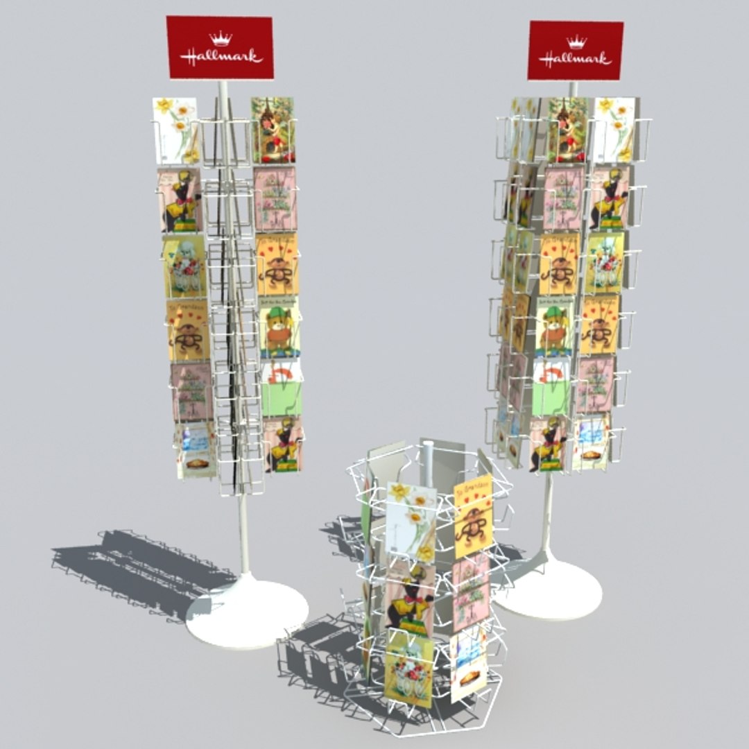 3ds Greeting Card Racks