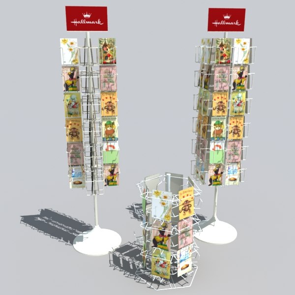 3ds greeting card racks