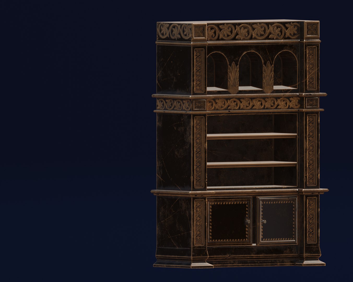 Bookcase Model - TurboSquid 2208059