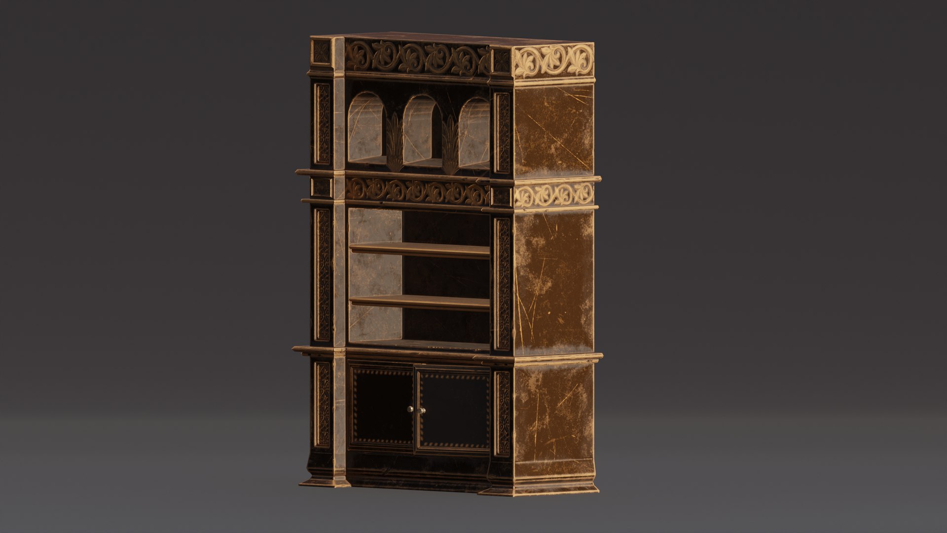 Bookcase Model - TurboSquid 2208059