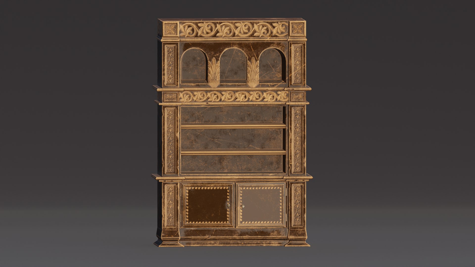 Bookcase Model - TurboSquid 2208059
