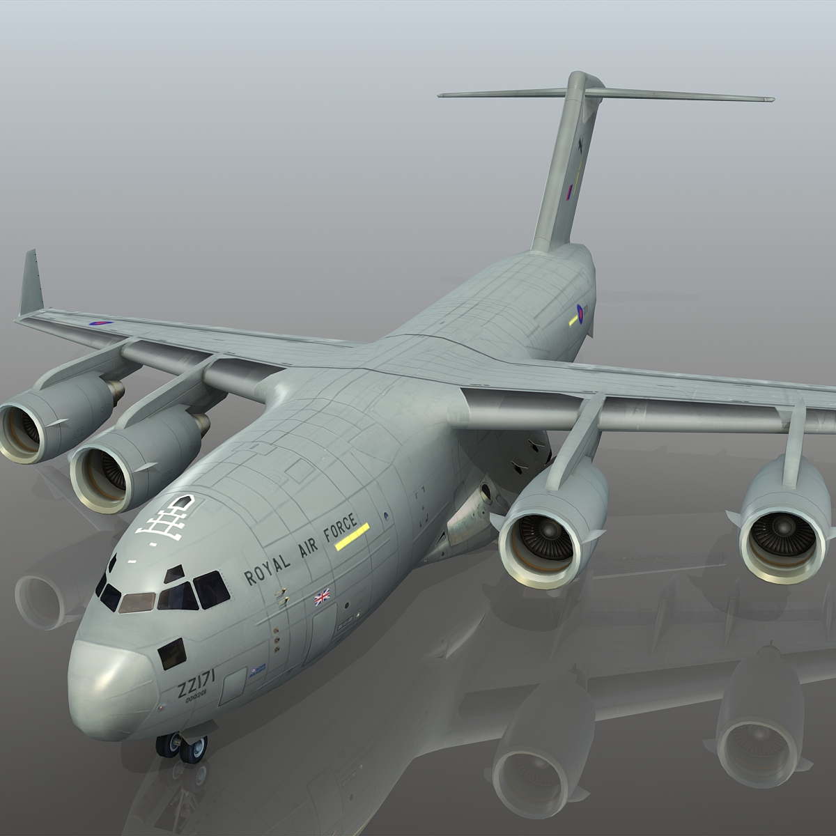 3d c-17 globemaster iii model