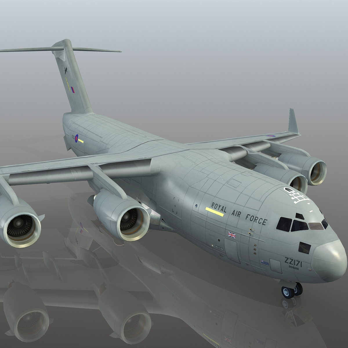 3d c-17 globemaster iii model