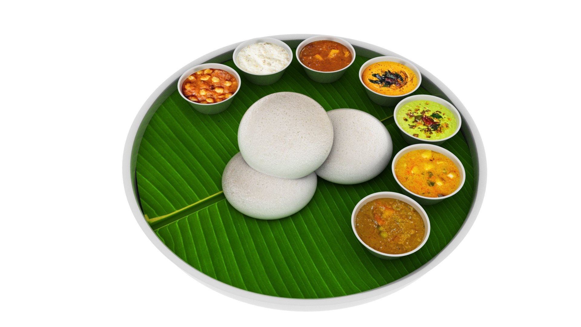 3D Idli Food 3d Model - TurboSquid 1857537