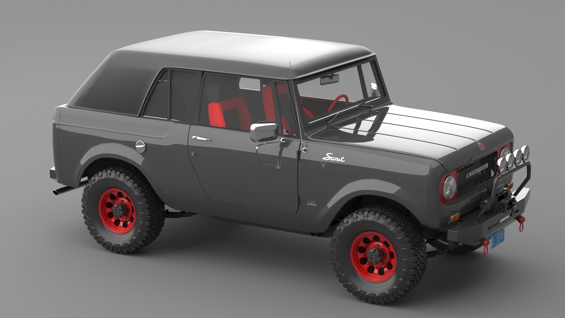 1967 International Scout 800 Sporttop Custom 3D Model - TurboSquid 2217374